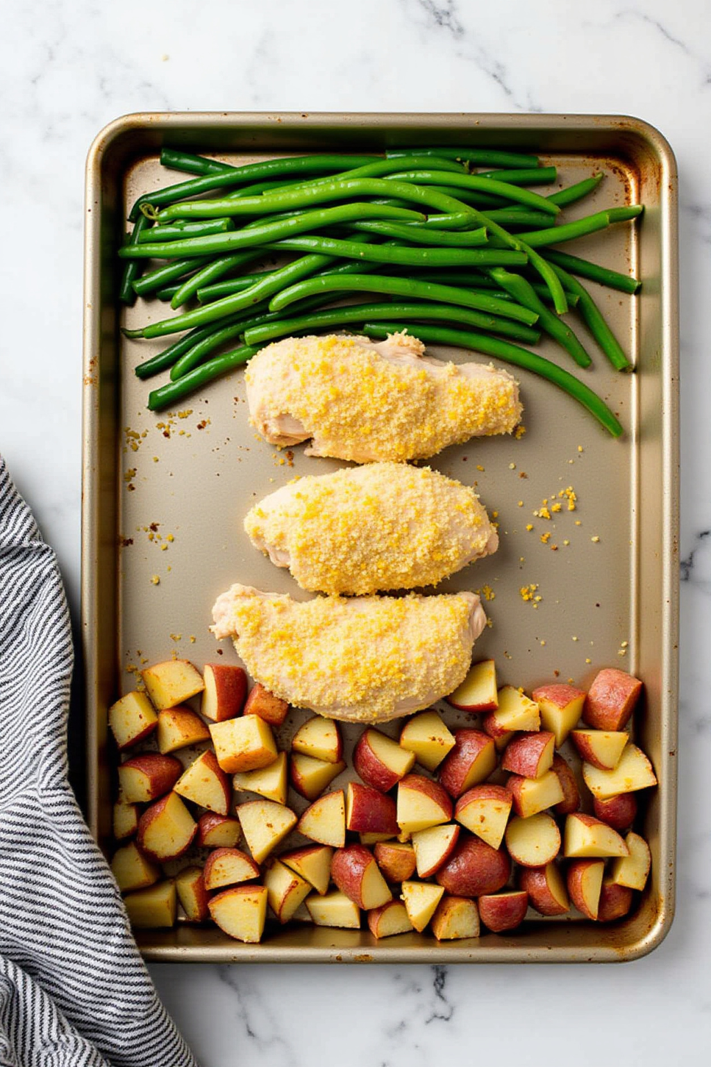 One-Pan Sensation: Parmesan Crusted Chicken & Roasted Veggie Feast ...