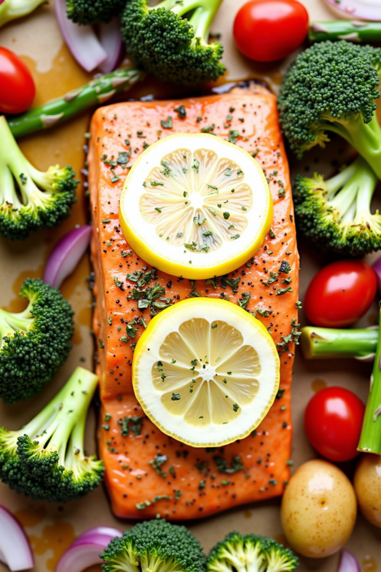 Quick & Nutritious Salmon & Veggie Sheet Pan Sensation: Your Weeknight ...